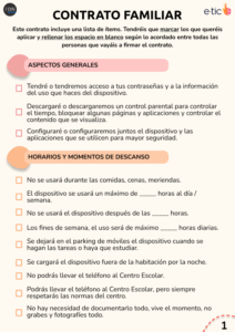 Contrato móvil para niños: guía y modelo para padres | ETIC